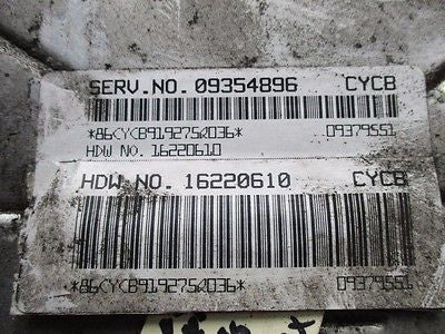 00-02 Chevy Silverado engine computer ECM ECU OEM 16220610 4.8L Delphi ...